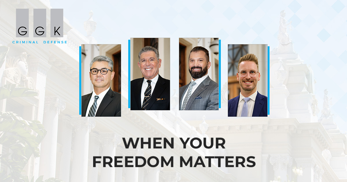 Riverside Criminal Defense Attorney | GGK in Riverside, California